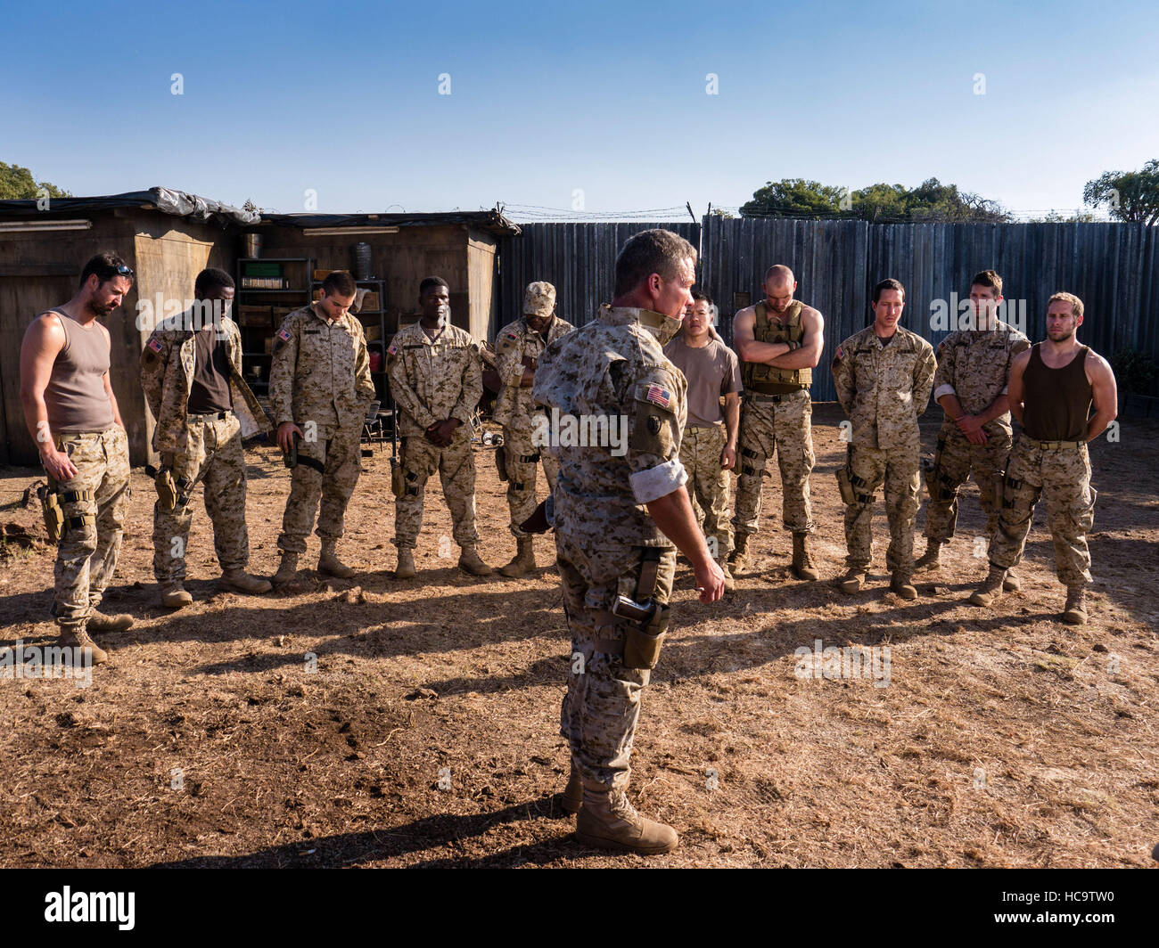 ALIEN OUTPOST, front: Rick Ravanello, back, from left: Scott E. Miller ...