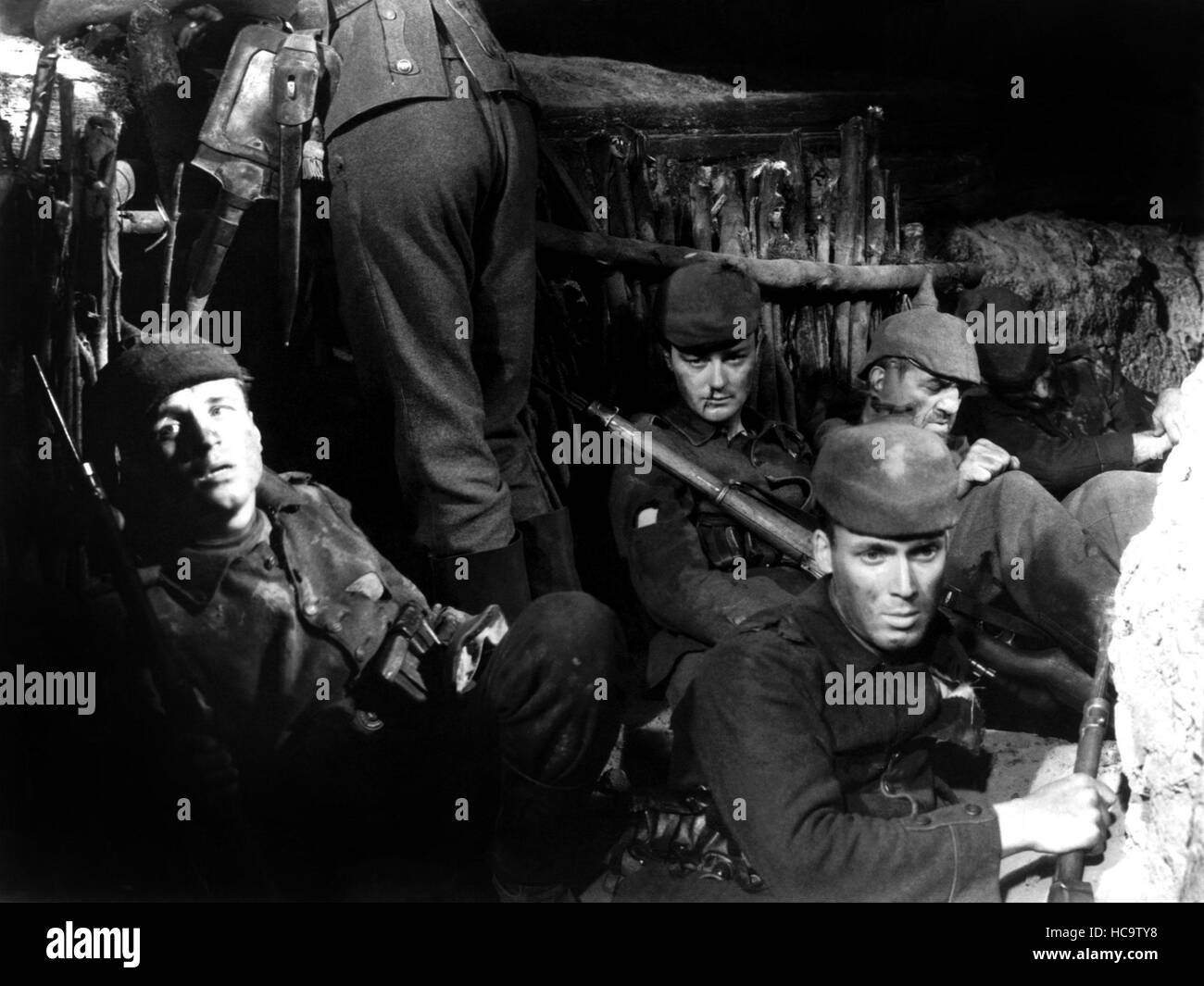 ALL QUIET ON THE WESTERN FRONT, first, third and fifth from left ...