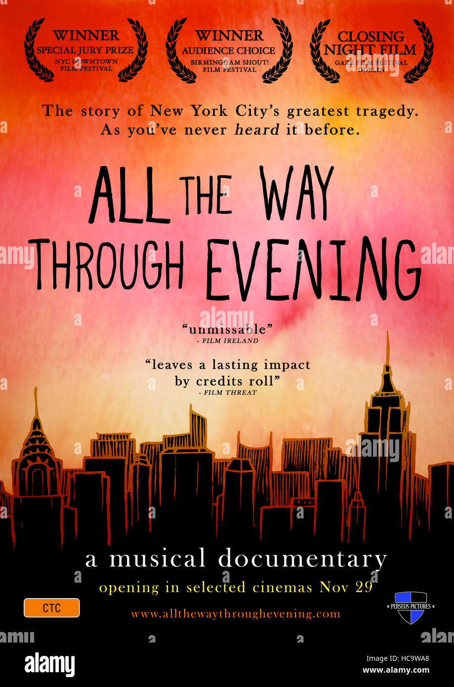 ALL THE WAY THROUGH EVENING, Australian poster art, 2011 Stock Photo ...
