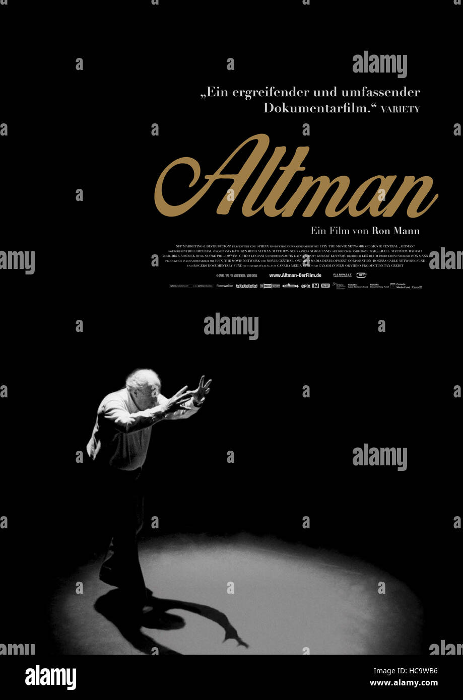 ALTMAN, Austrian poster art, Robert Altman, 2014. ©Abramorama/Courtesy ...