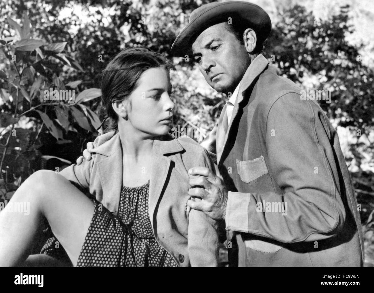 THE YOUNG ONE, from left: Key Meersman, Zachary Scott, 1960 Stock Photo ...