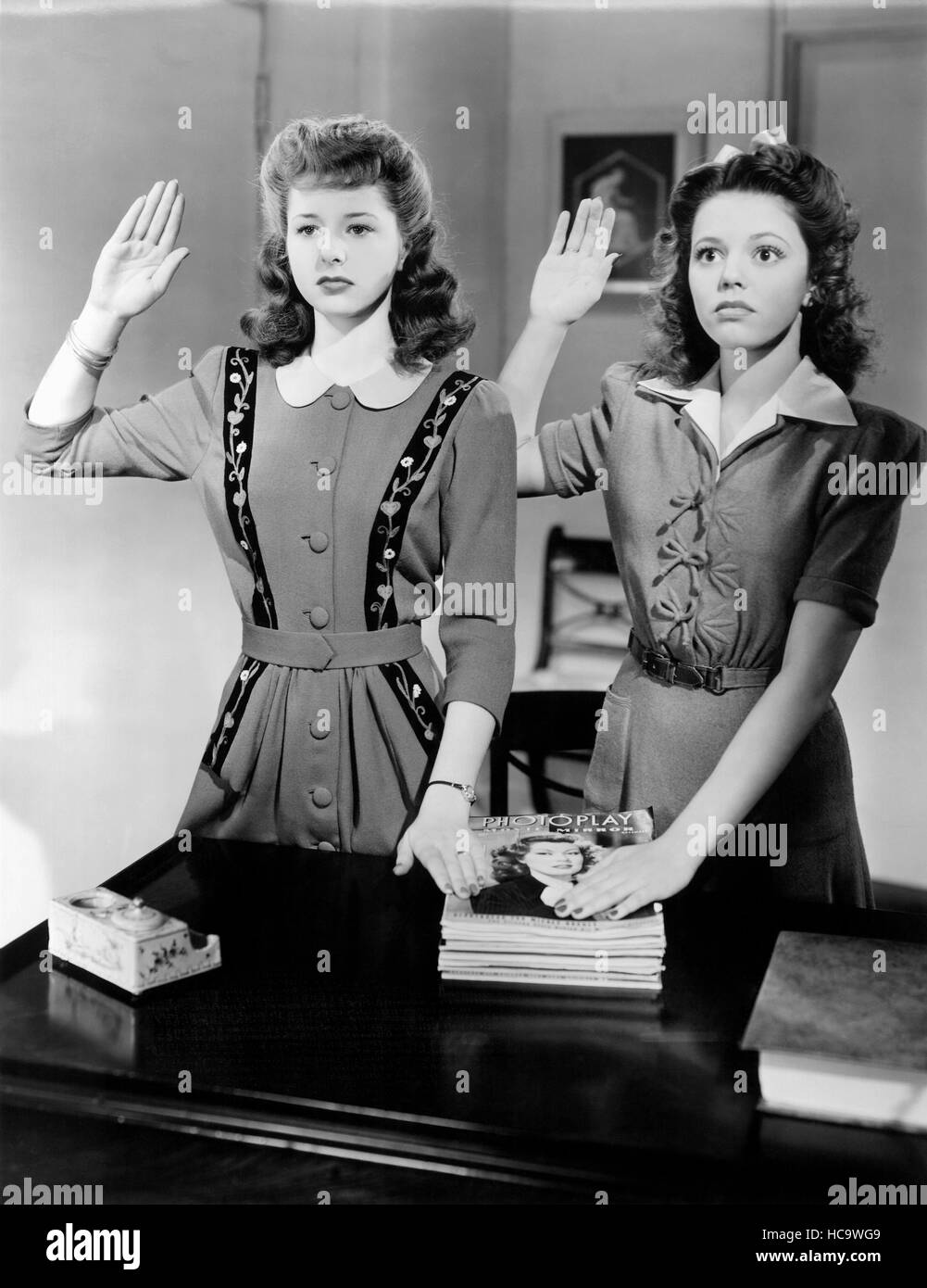 THE YOUNGEST PROFESSION, Virginia Weidler, Jean Porter, 1943 Stock ...