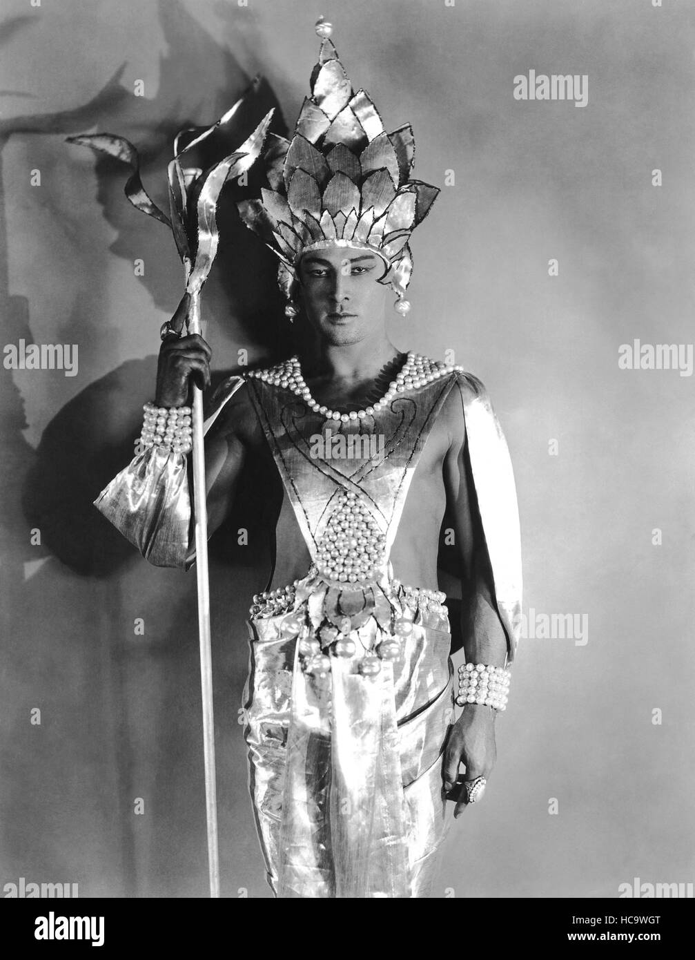 THE YOUNG RAJAH, Rudolph Valentino, in a costume designed by Natacha ...