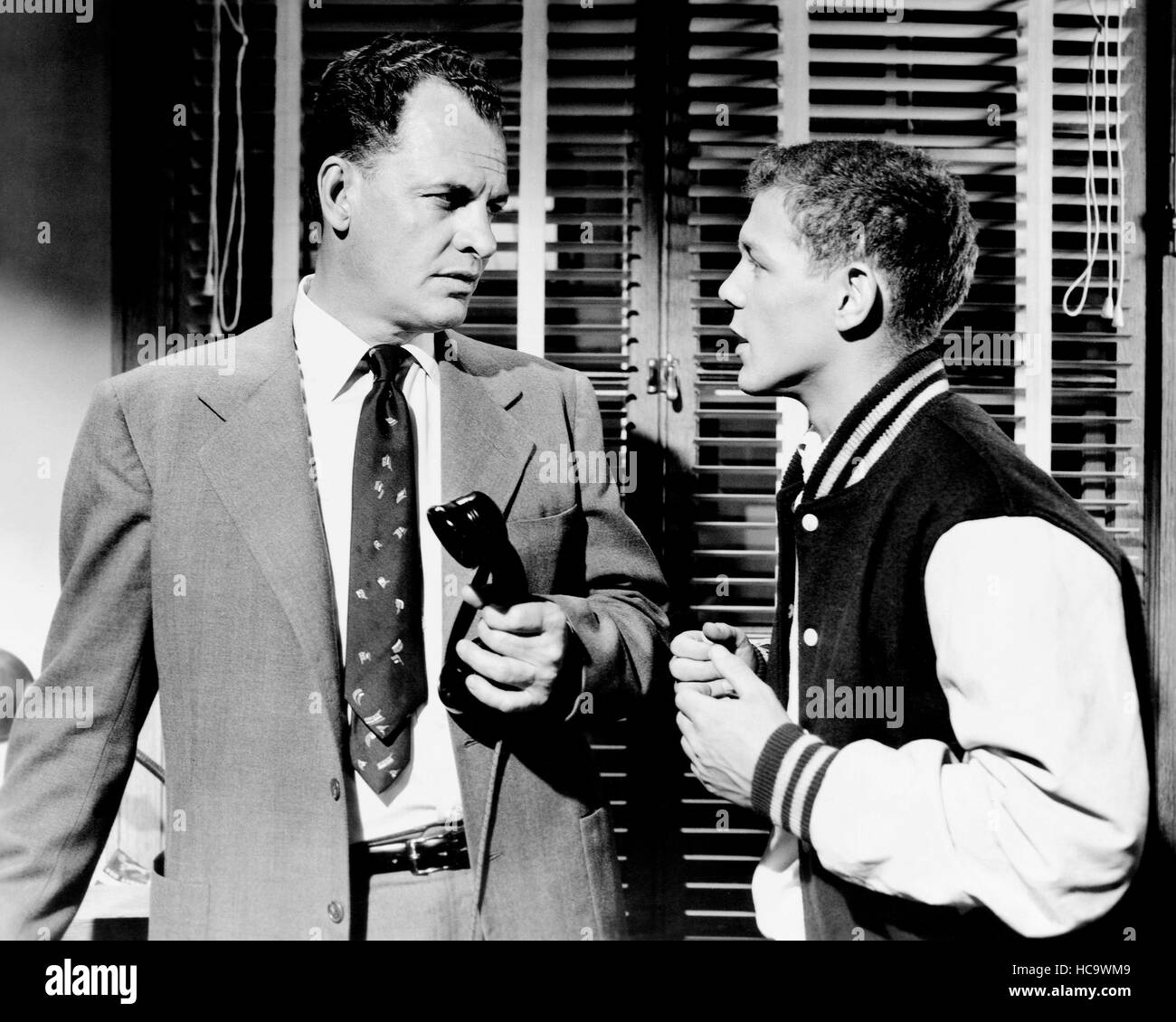 THE YOUNG STRANGER, from left, James Gregory, James MacArthur, 1957 ...
