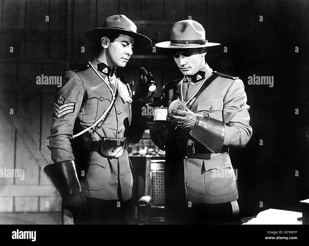 YUKON FLIGHT, from left: James Newill, Dave O'Brien, 1940 Stock Photo ...