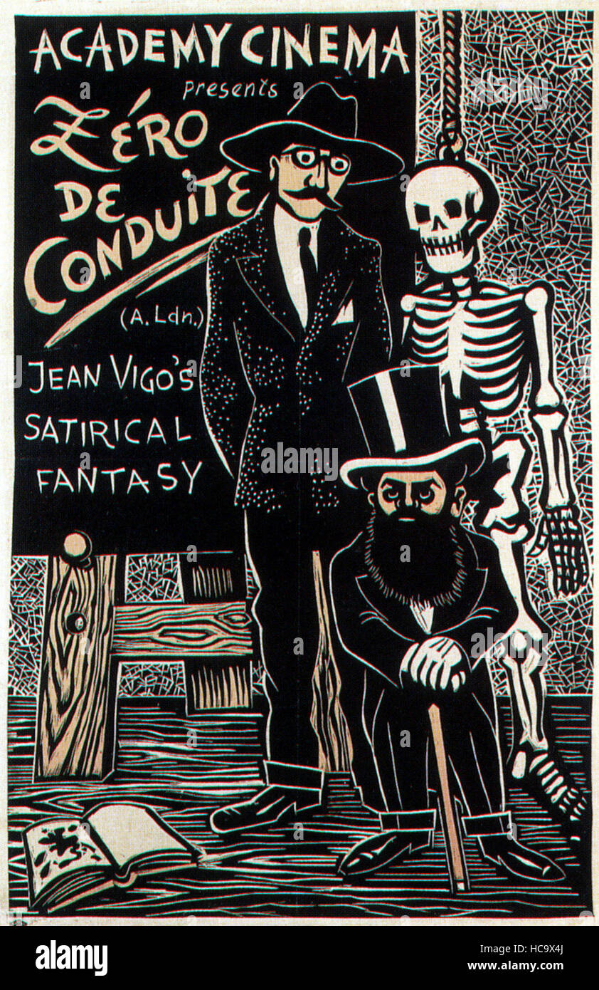 ZERO FOR CONDUCT, (aka ZERO DE CONDUITE), 1933, poster ad Stock Photo ...