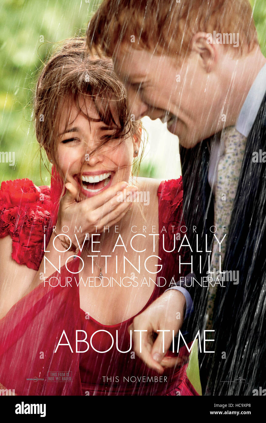 ABOUT TIME, advance poster art, from left: Rachel McAdams, Domhnall ...