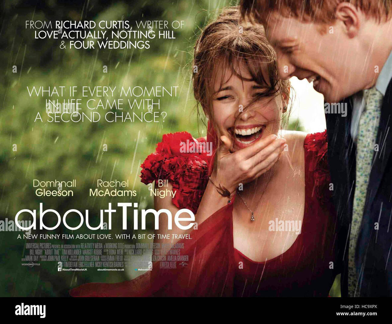 ABOUT TIME, British poster art, from left: Rachel McAdams, Domhnall ...