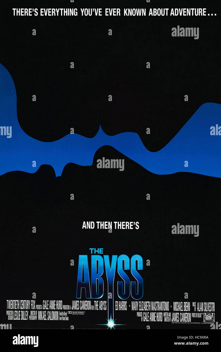 The Abyss, US poster, 1989. TM & Copyright © 20th Century Fox Film Corp ...