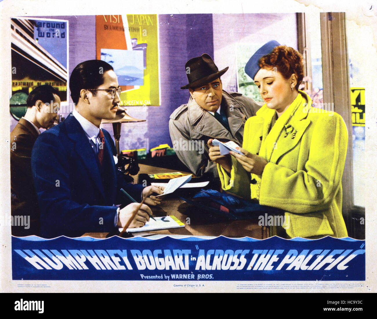 ACROSS THE PACIFIC, l-r: Keye Luke, Humphrey Bogart, Mary Astor on ...