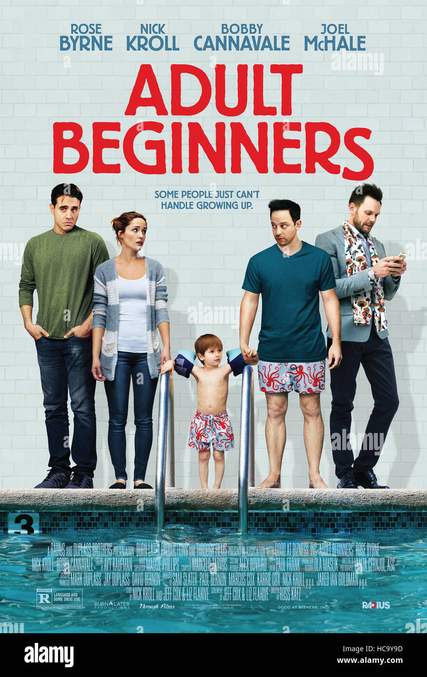 ADULT BEGINNERS, US poster art, from left: Bobby Cannavale, Rose Byrne ...