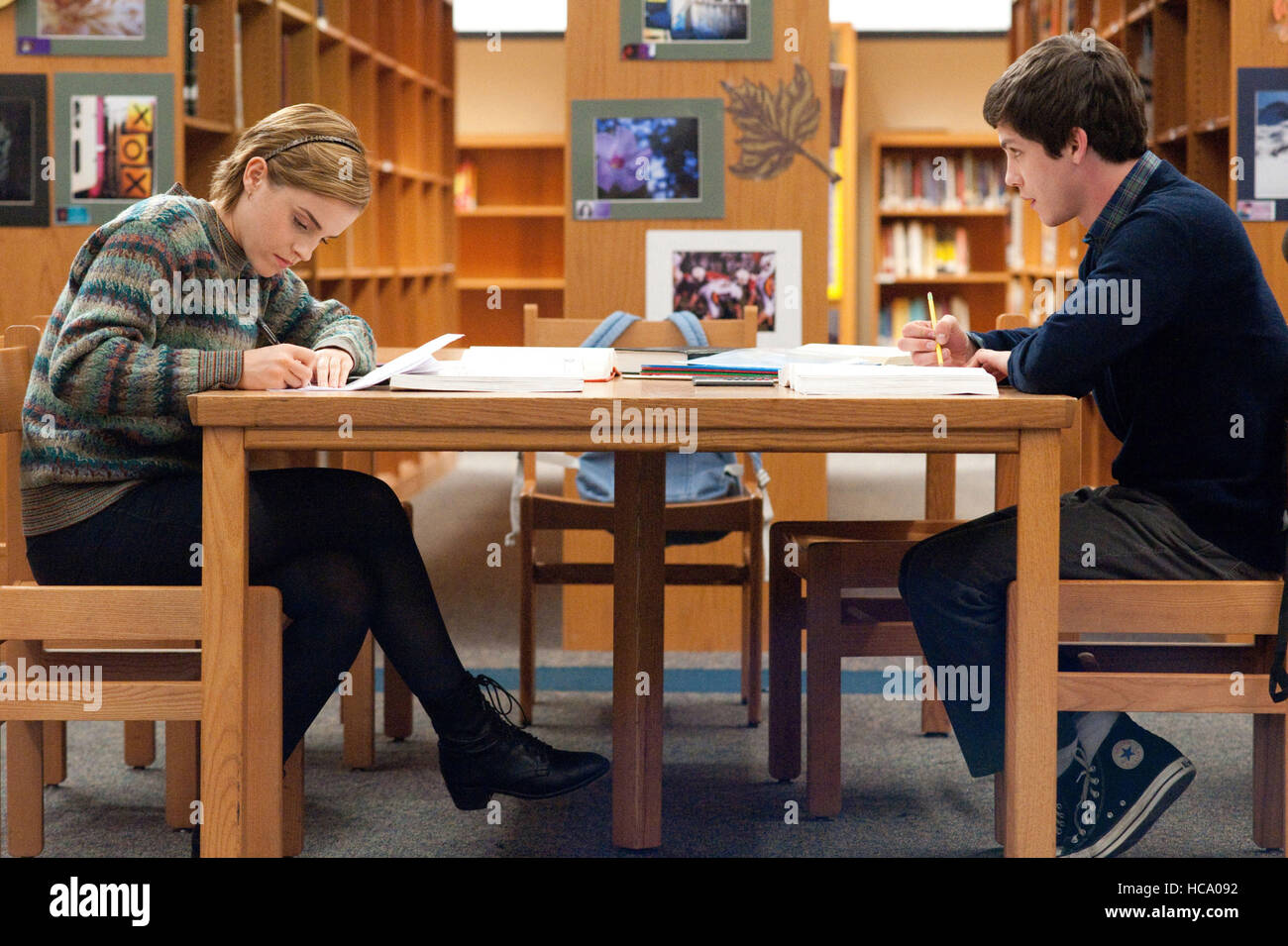 THE PERKS OF BEING A WALLFLOWER, from left: Emma Watson, Logan Lerman ...