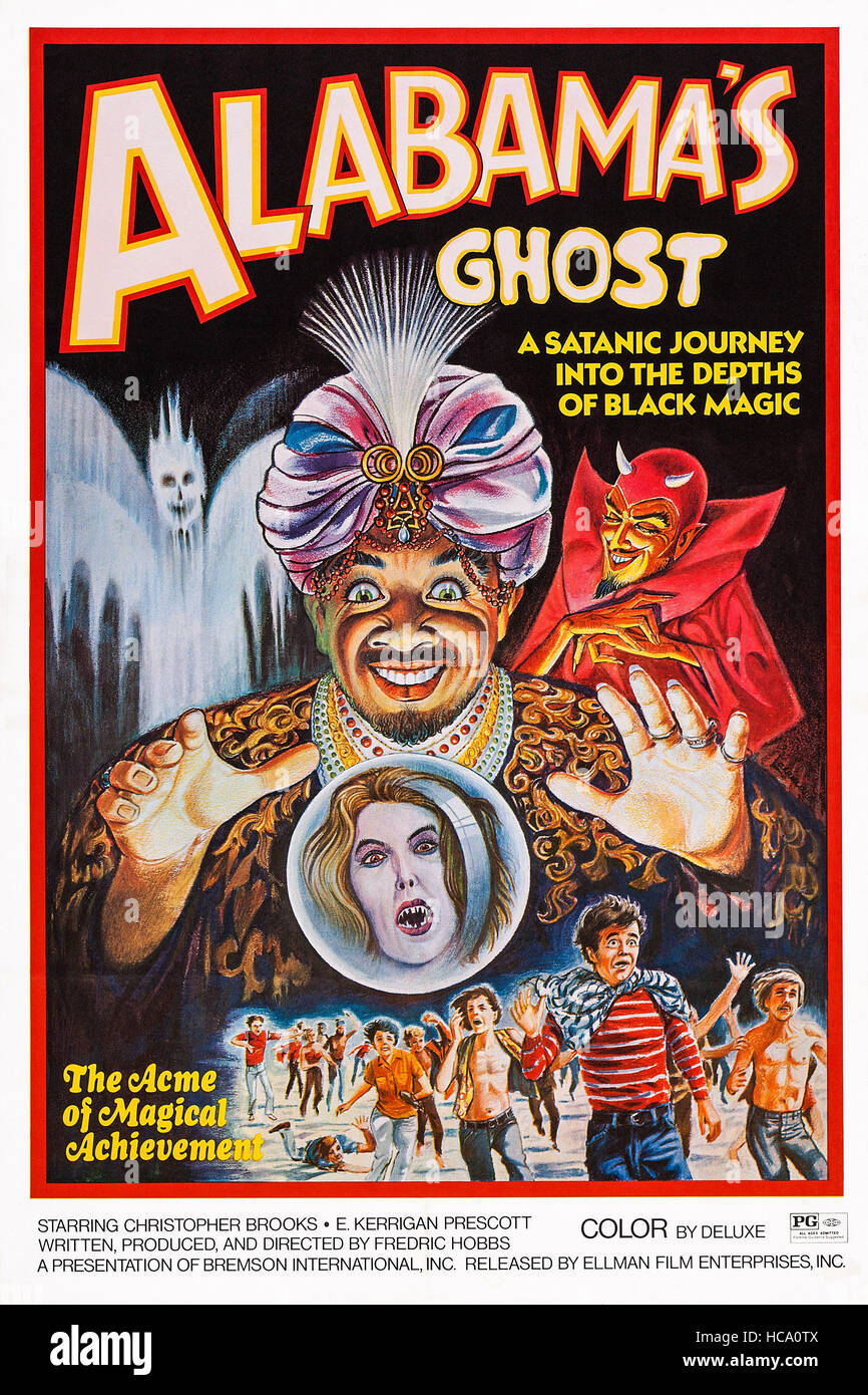 ALABAMA'S GHOST, US poster art, center: Christopher Brooks, 1973 Stock ...