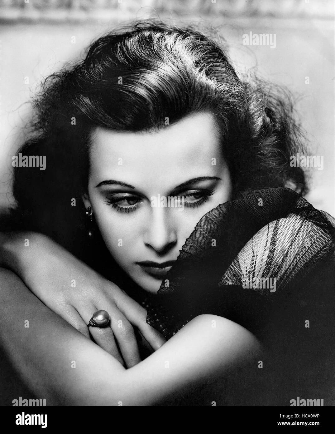 ALGIERS, Hedy Lamarr, portrait by George Hurrell, 1938 Stock Photo - Alamy