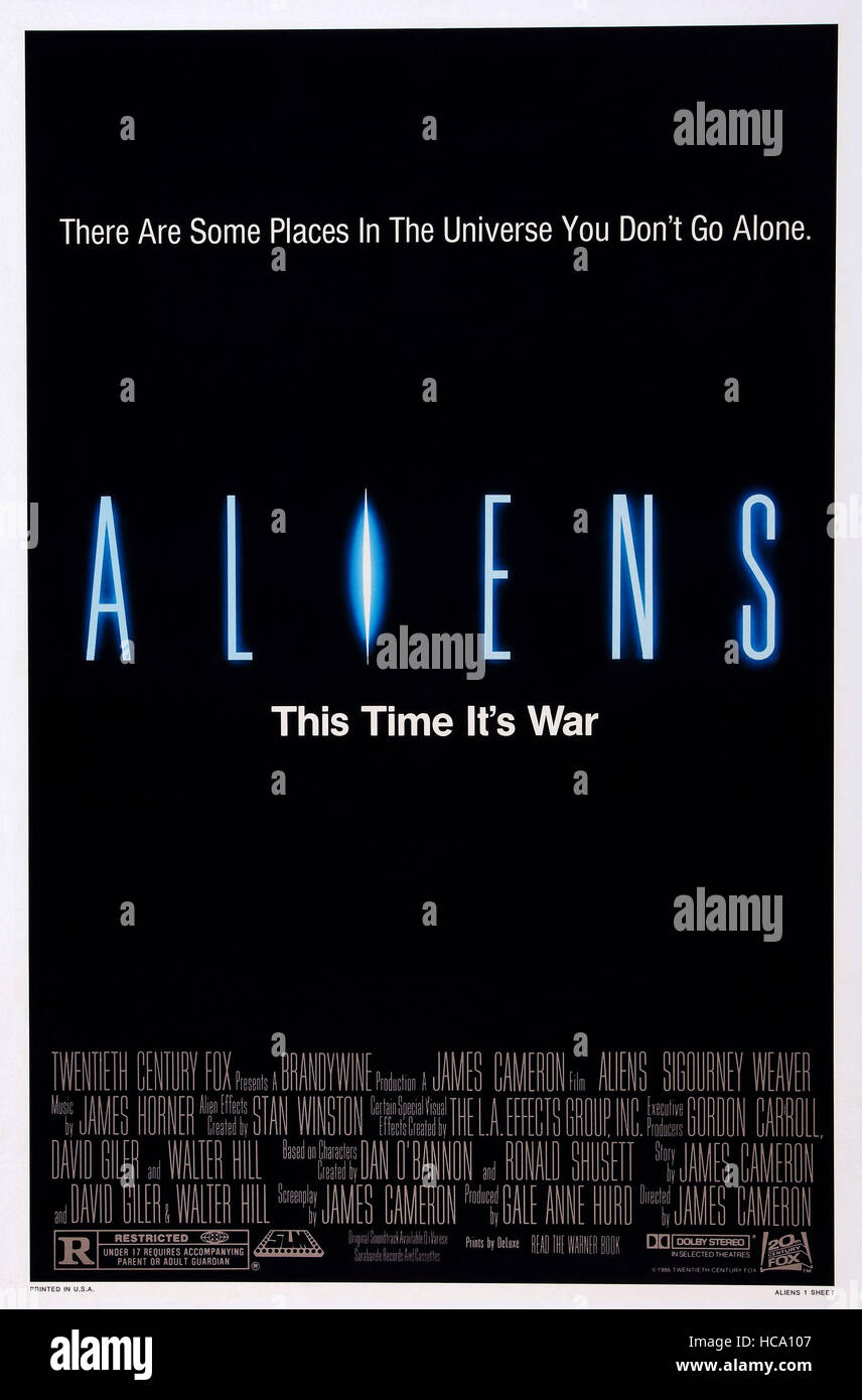 ALIENS, US poster art, 1986. TM & Copyright © 20th Century Fox Film ...