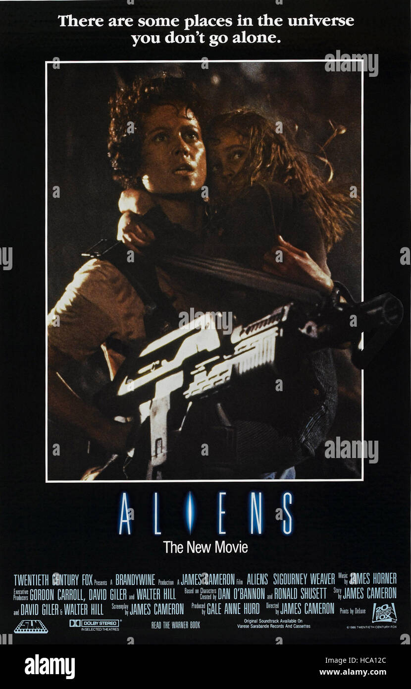 ALIENS, from left: Sigourney Weaver, Carrie Henn, 1986, TM & Copyright ...