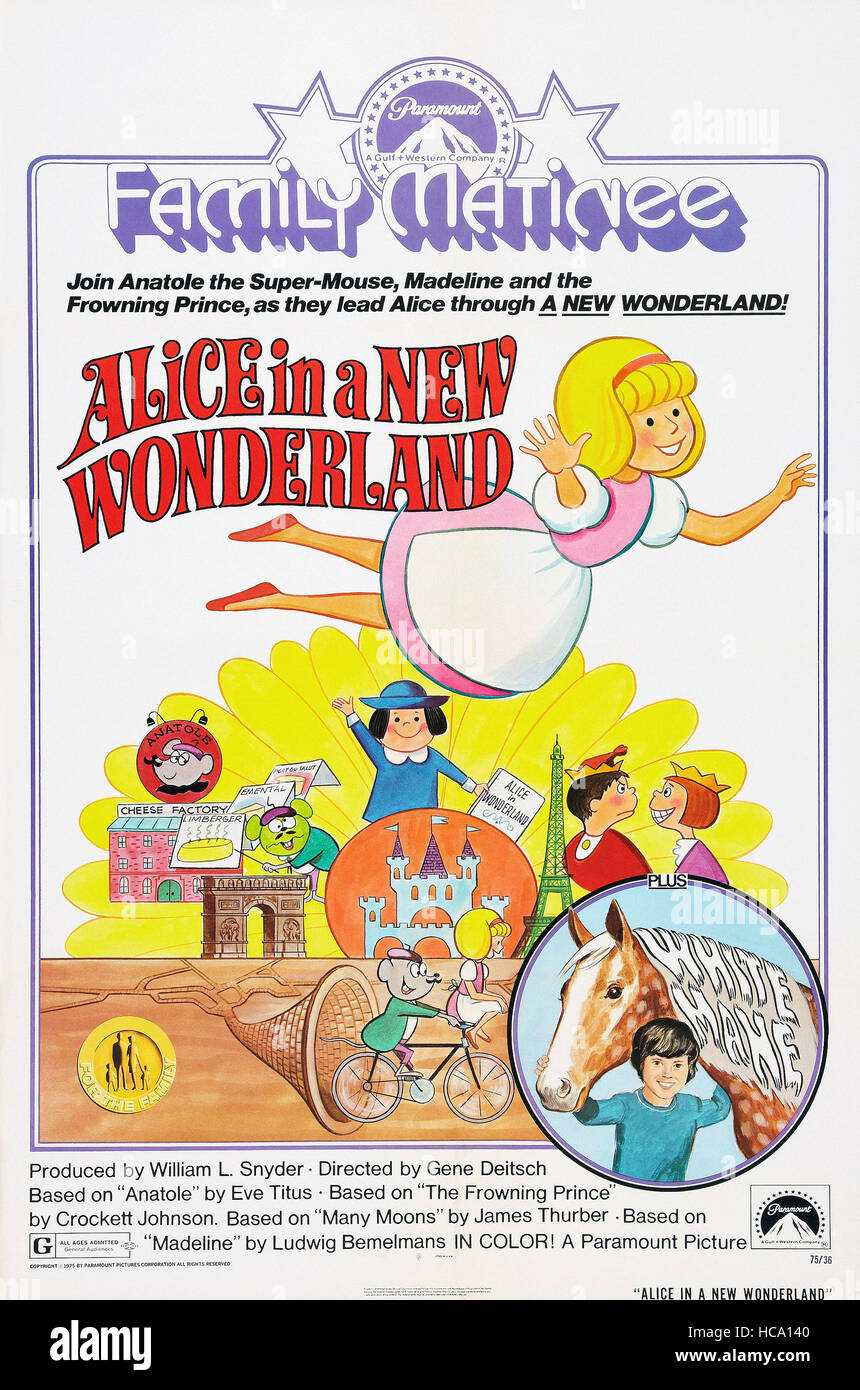 ALICE IN A NEW WONDERLAND, (aka ALICE OF WONDERLAND IN PARIS), combo ...