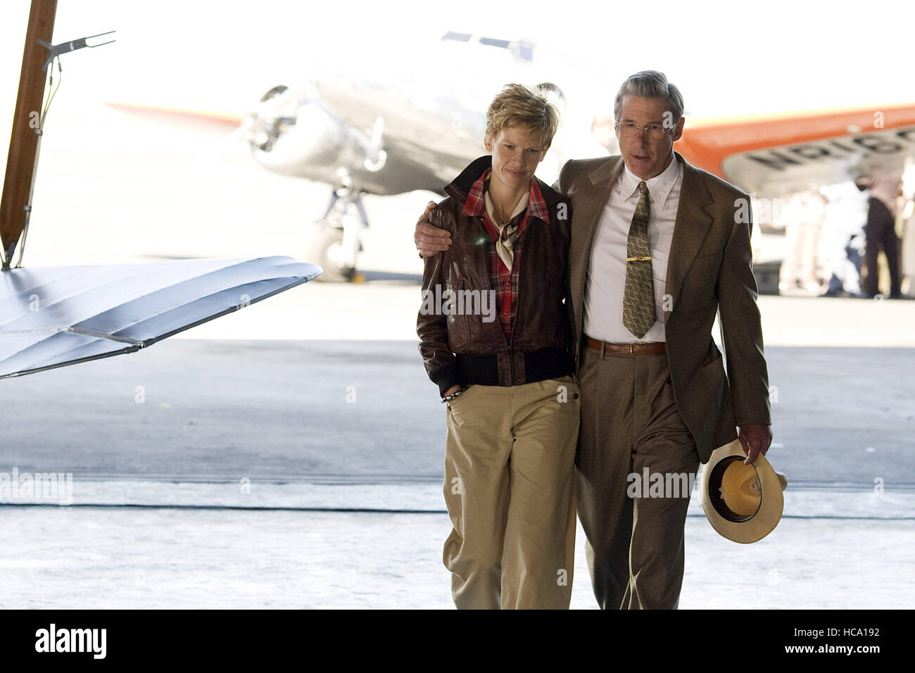 AMELIA, from left: Hilary Swank as Amelia Earhart, Richard Gere, 2009 ...
