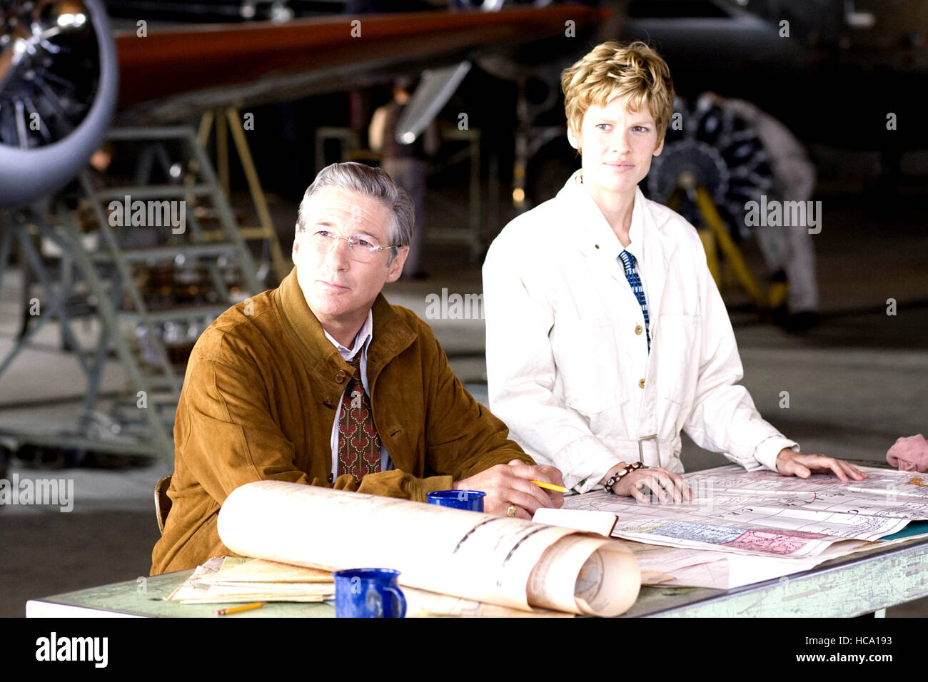 AMELIA, from left: Richard Gere, Hilary Swank as Amelia Earhart, 2009 ...
