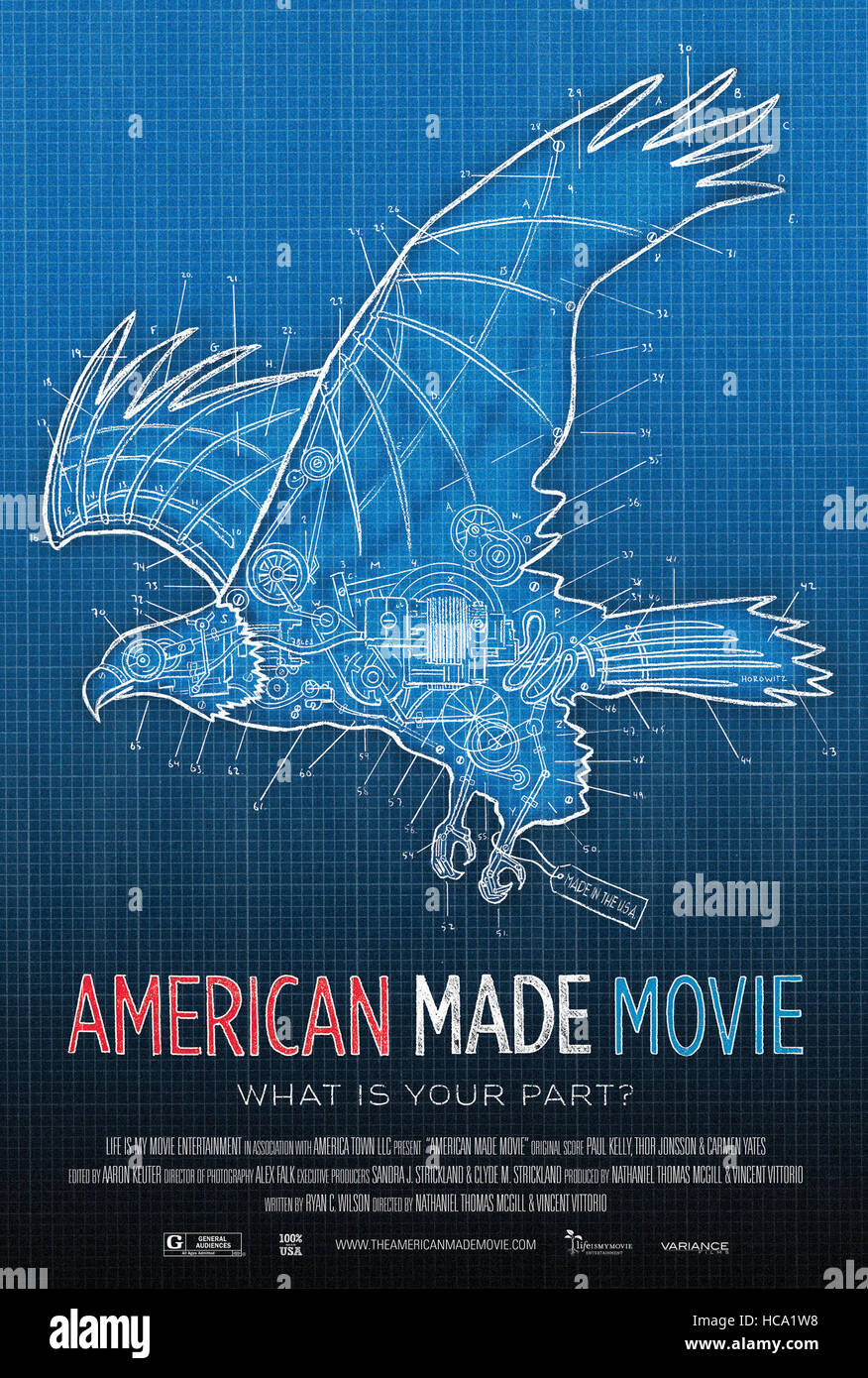 AMERICAN MADE MOVIE, US poster art, 2013, ©Variance/courtesy Everett ...