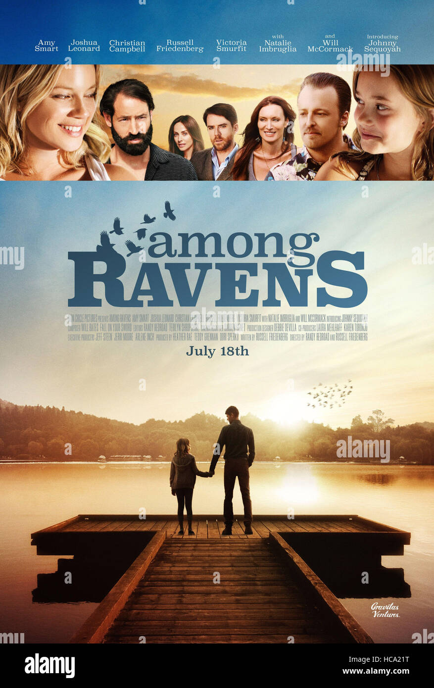 AMONG RAVENS, US poster art, from left: Amy Smart, Russell Friedenberg ...
