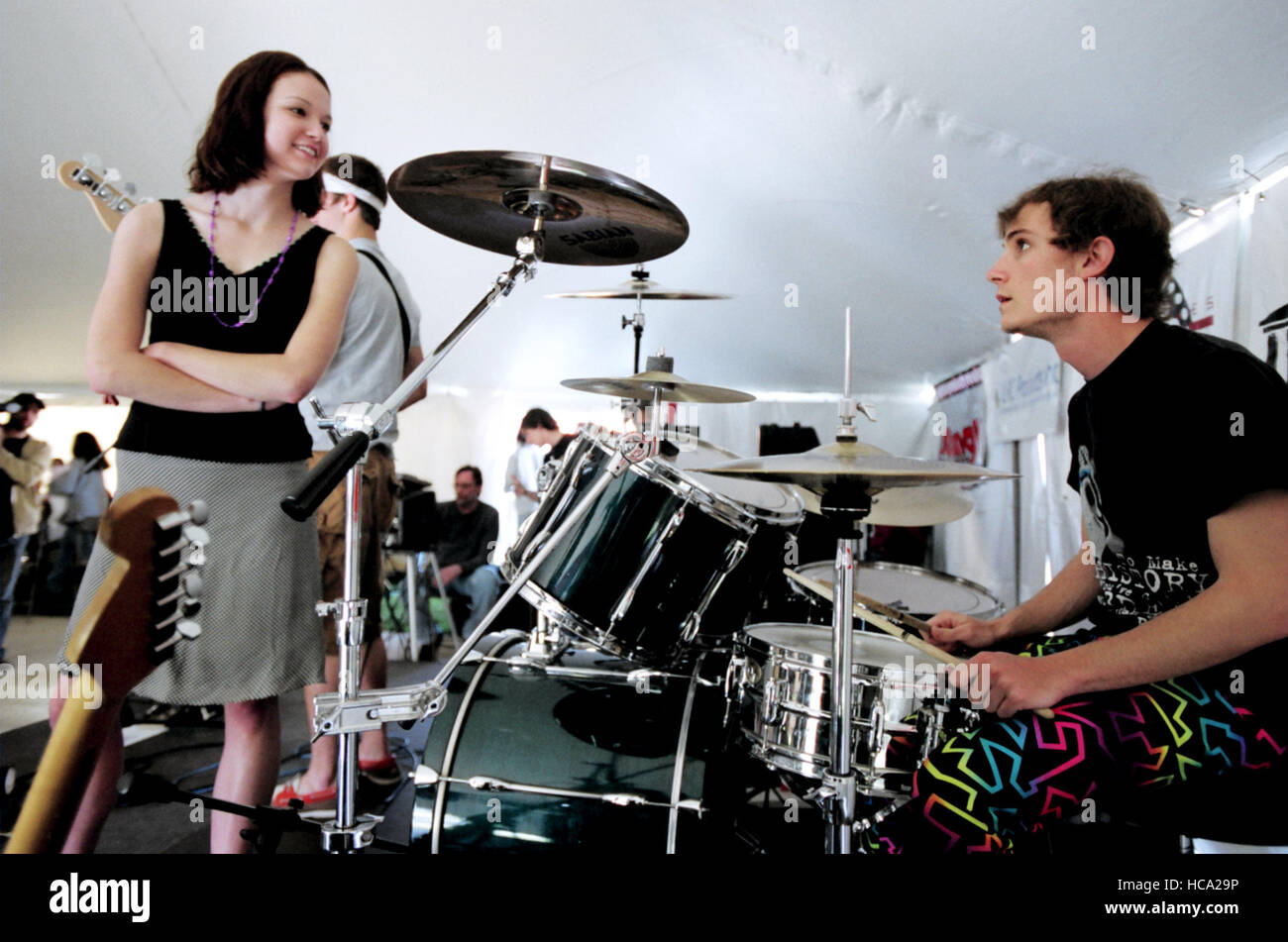 AMERICAN TEEN, Hannah Bailey (foreground, arms crossed), 2008 ...
