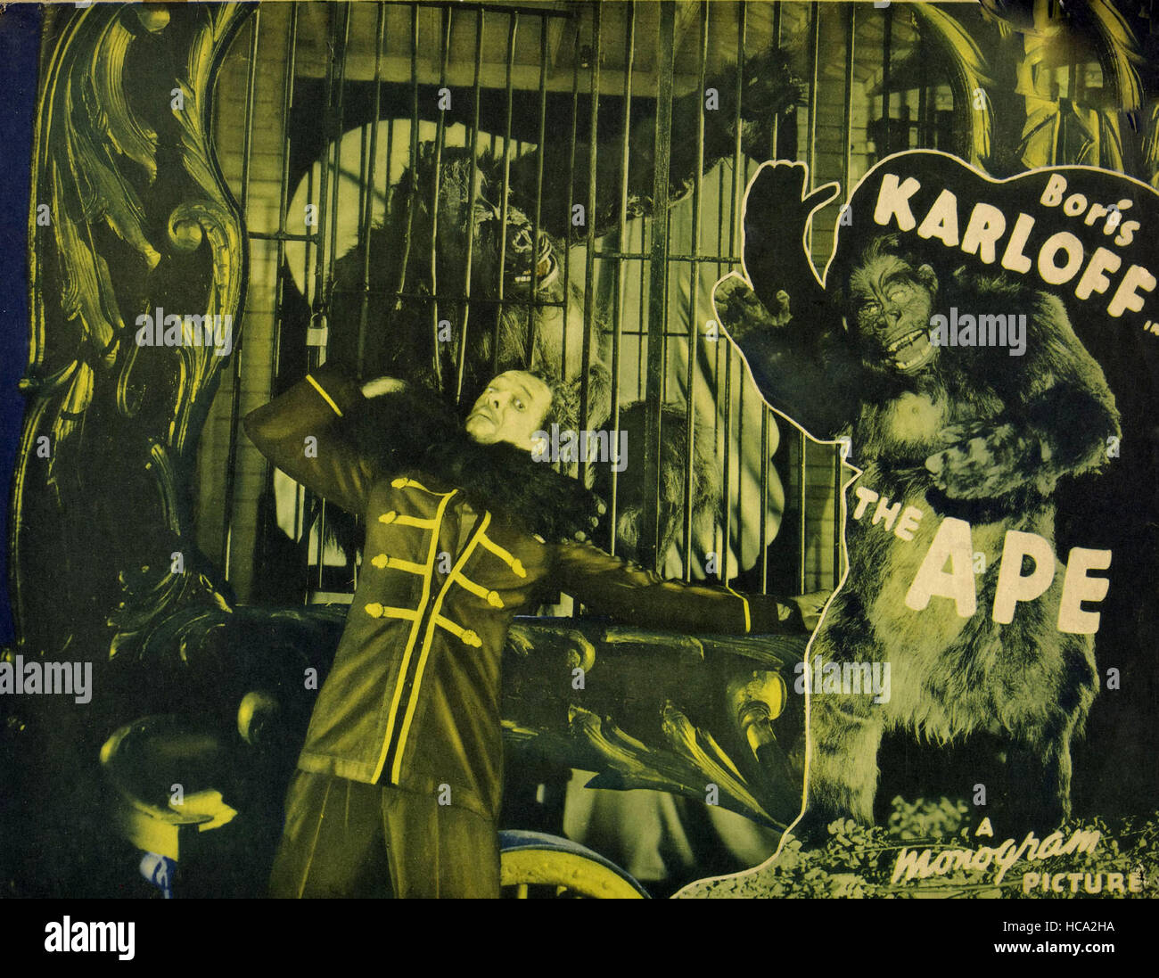 THE APE, Ray Corrigan (in ape suit), I. Stanford Jolley, 1940 Stock ...