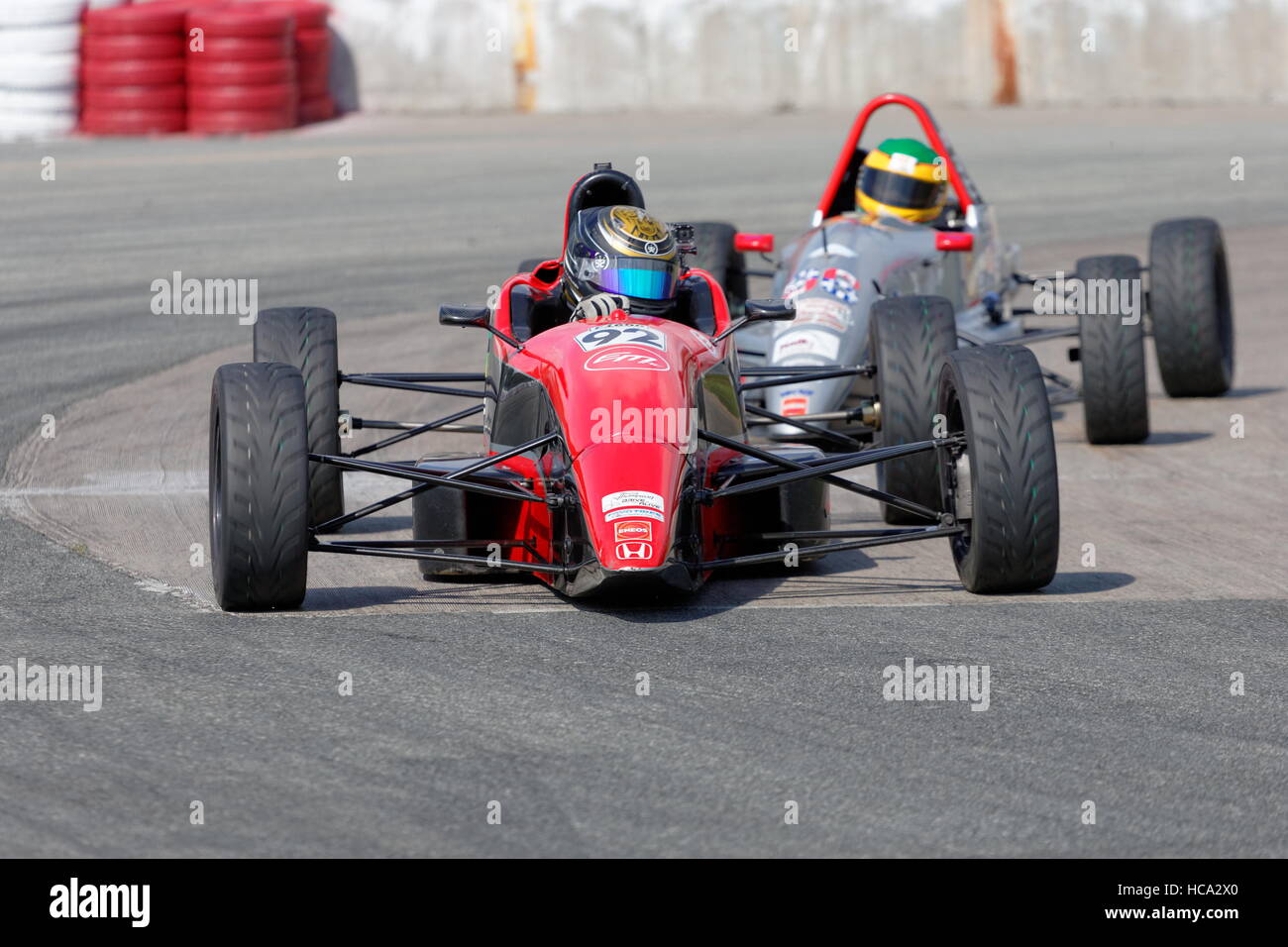 Max Mallnenat the wheel of his Formula Tour 1600 during the GP3R ...
