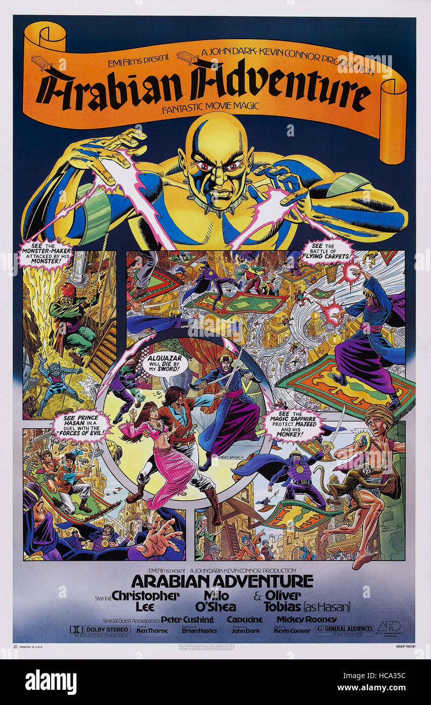 ARABIAN ADVENTURE, poster art, 1979 Stock Photo - Alamy