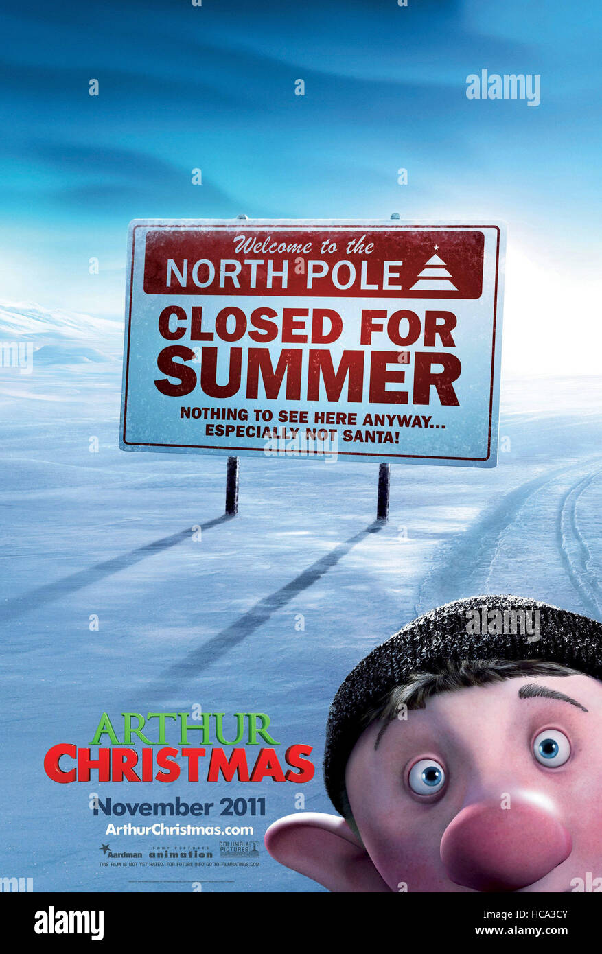ARTHUR CHRISTMAS, US preview poster art, Arthur (voice: James McAvoy ...