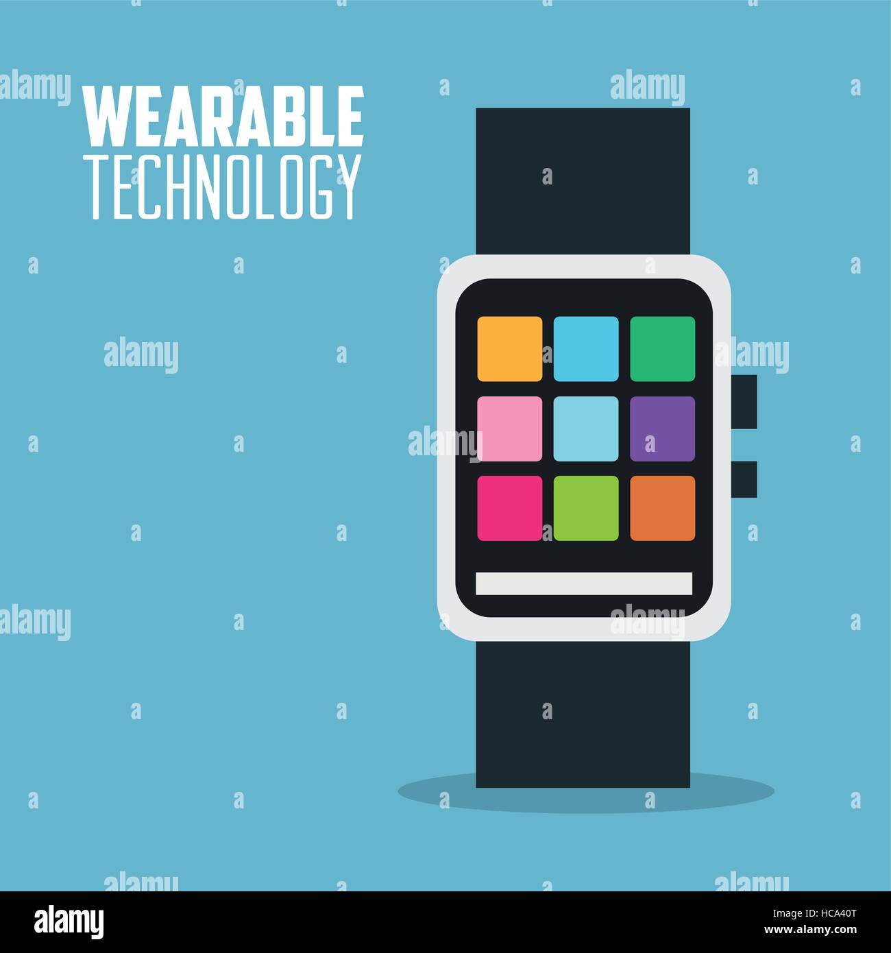 wearable technology smartwatch design Stock Vector Image & Art - Alamy