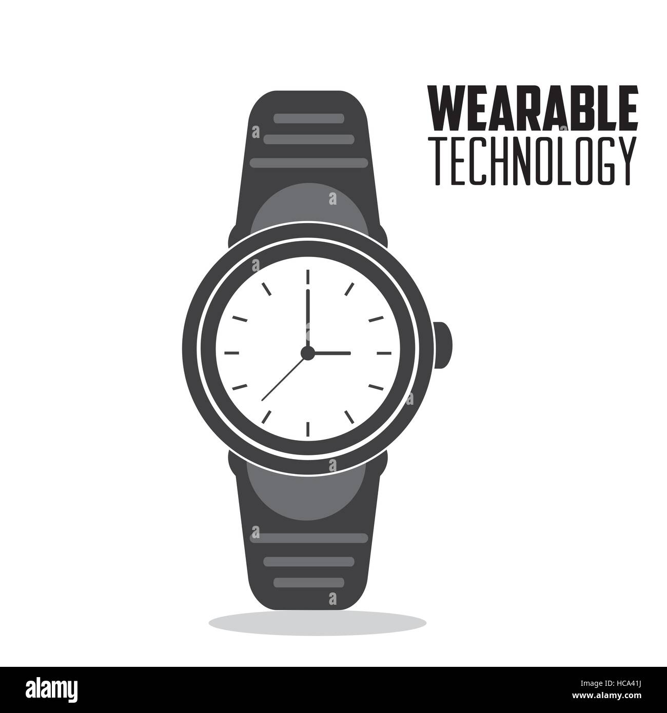smart watch trendy display wearable technology Stock Vector Image & Art ...