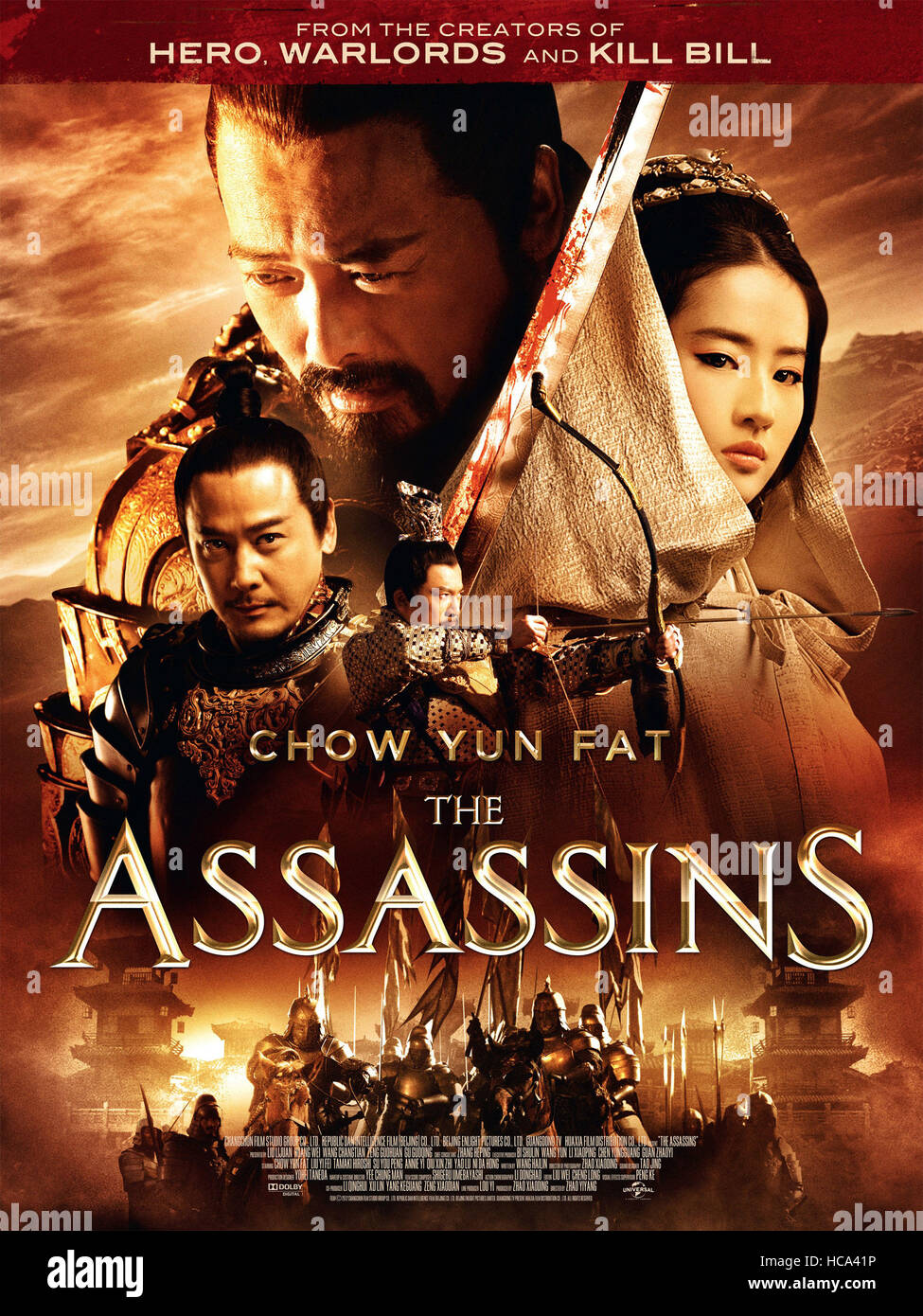 THE ASSASSINS, (aka TONG QUE TAI), international poster art, clockwise ...