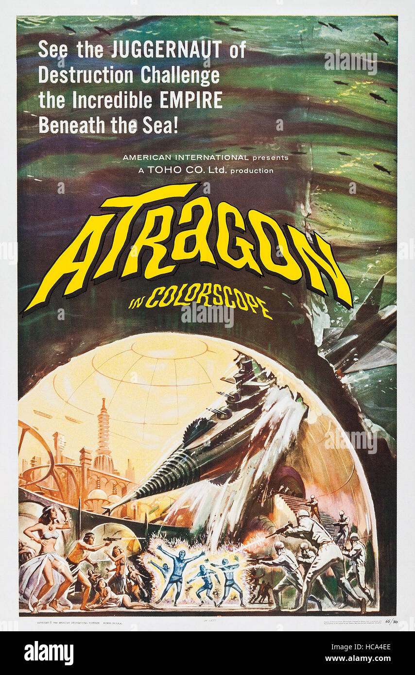 ATRAGON, (aka KAITEI GUNKAN), US poster, 1963 Stock Photo - Alamy