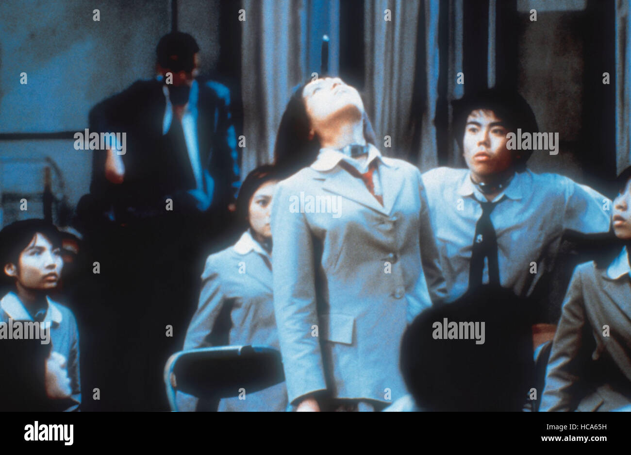 BATTLE ROYALE, (aka BATORU ROWAIARU), Aki Inoue as the first student to ...