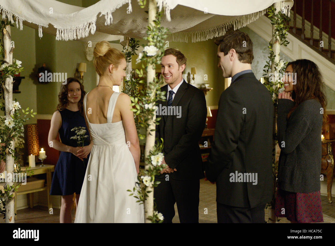 BEING HUMAN, l-r: Alison Louder, Kristen Hager, Sam Huntington, Sam ...