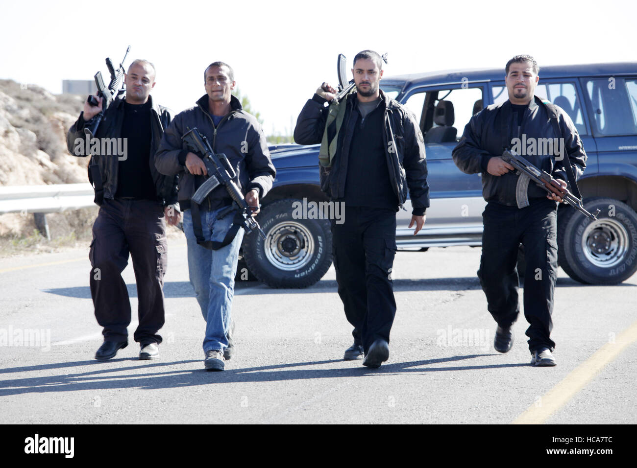 BETHLEHEM, Hitham Omari (left of center), 2013. ©Adopt Films/Courtesy ...