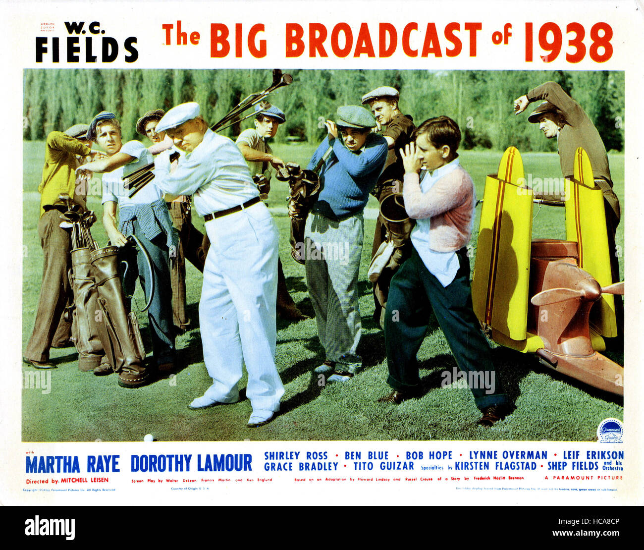 THE BIG BROADCAST OF 1938, W.C. Fields, (swinging clubs), caddies ...