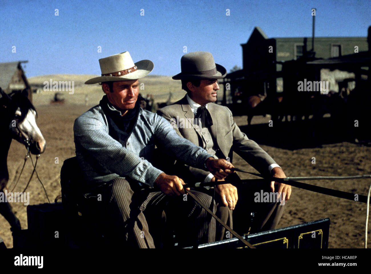 THE BIG COUNTRY, Charlton Heston, Gregory Peck, 1958 Stock Photo - Alamy