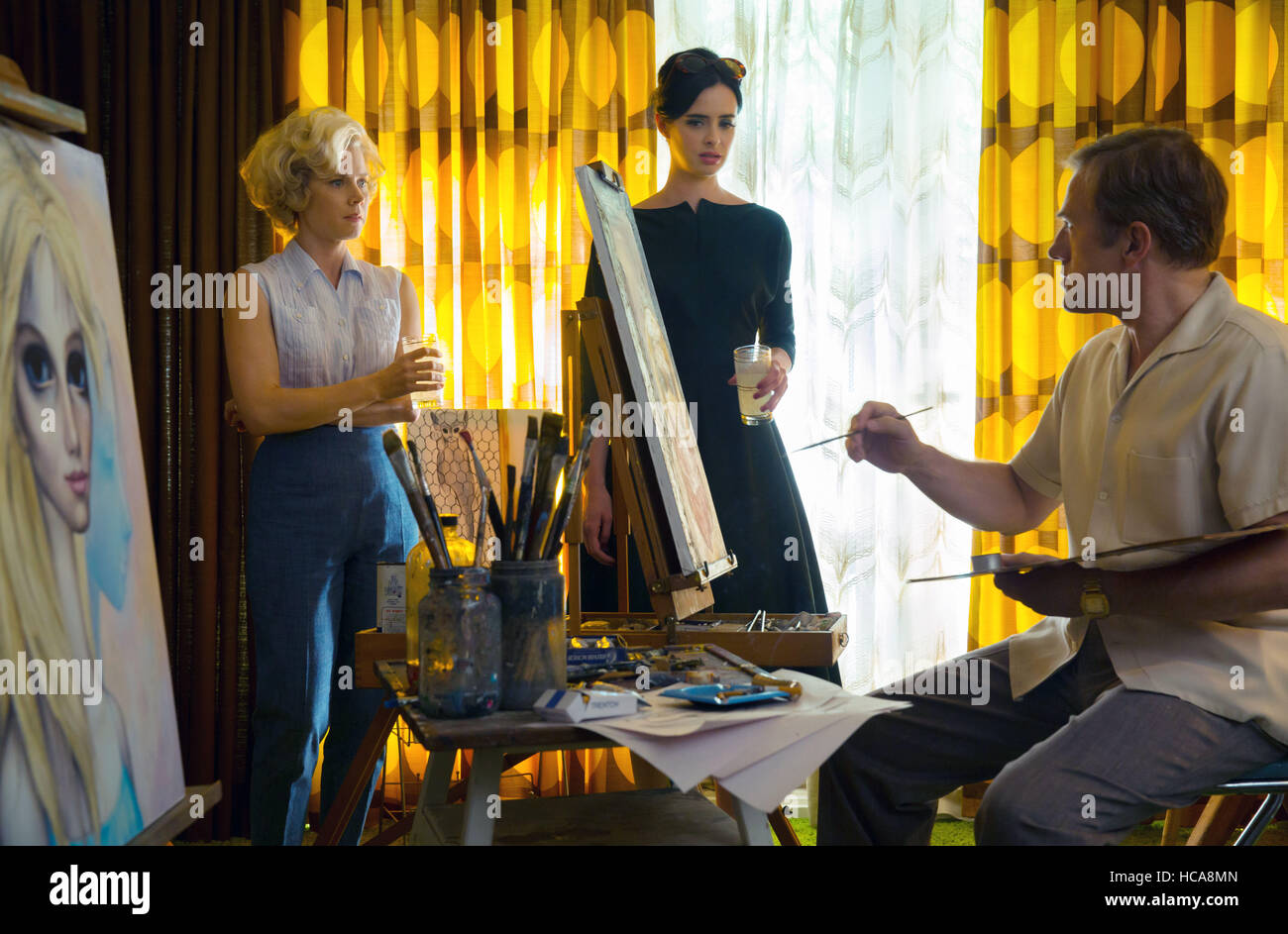 BIG EYES, from left: Amy Adams, as Margaret Keane, Krysten Ritter ...