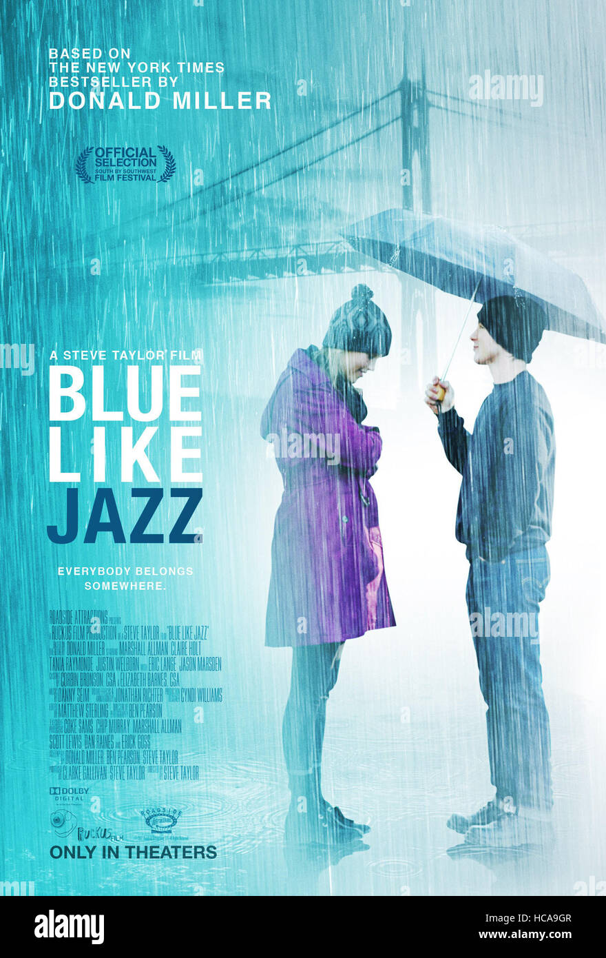 BLUE LIKE JAZZ, US poster art, from left: Claire Holt, Marshall Allman ...
