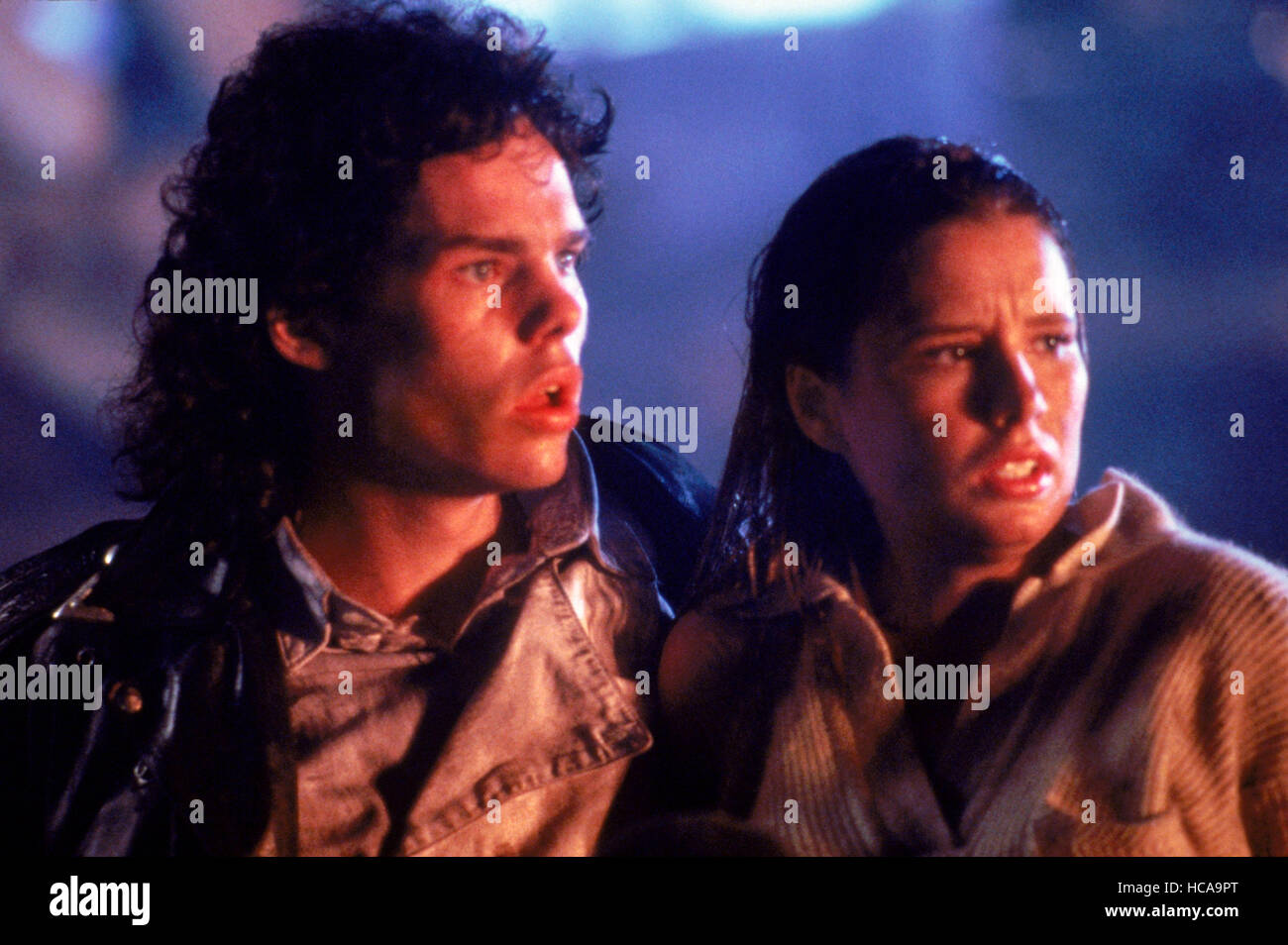 THE BLOB, from left: Kevin Dillon, Shawnee Smith, 1988. ©Tri-Star ...