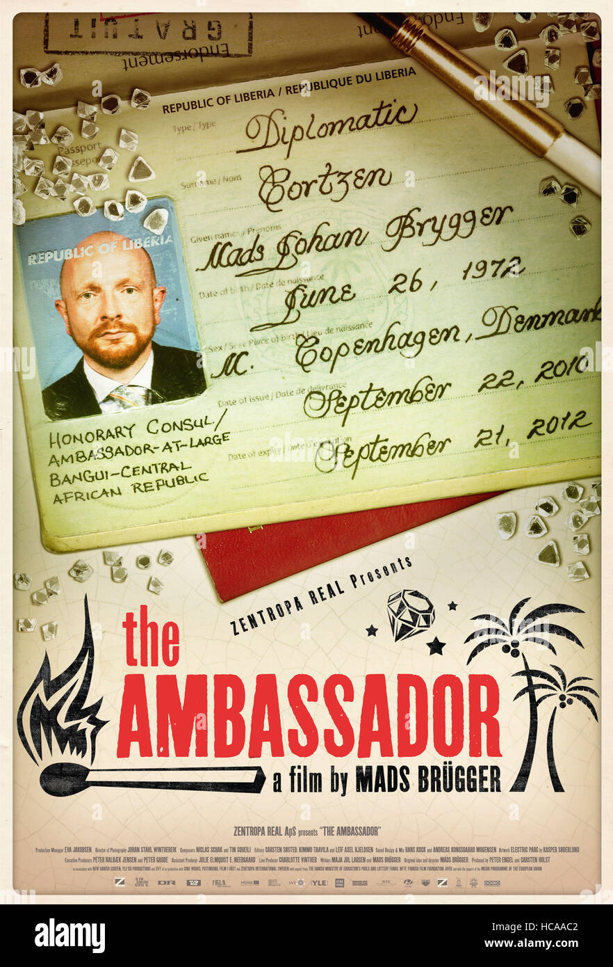 THE AMBASSADOR, poster art, Mads Brugger, 2011. ph: Johan Stahl ...