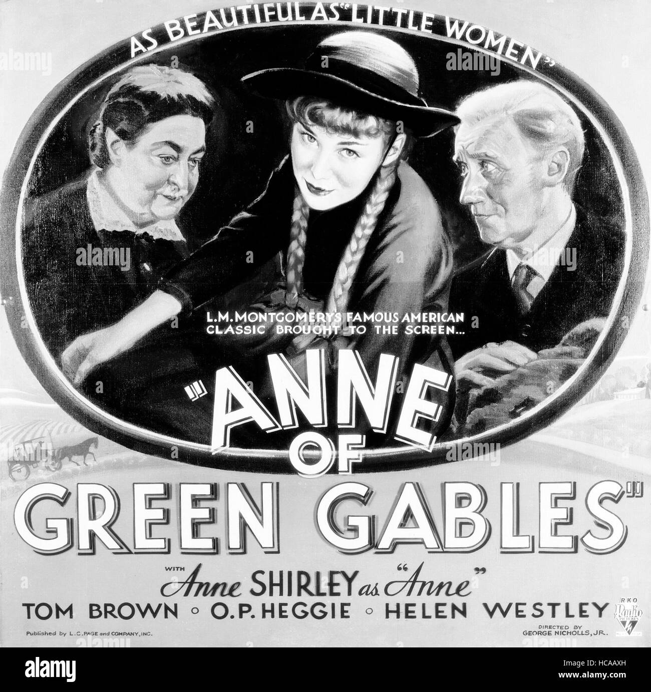 ANNE OF GREEN GABLES, Helen Westley, Anne Shirley, O.P. Heggie, 1934 ...