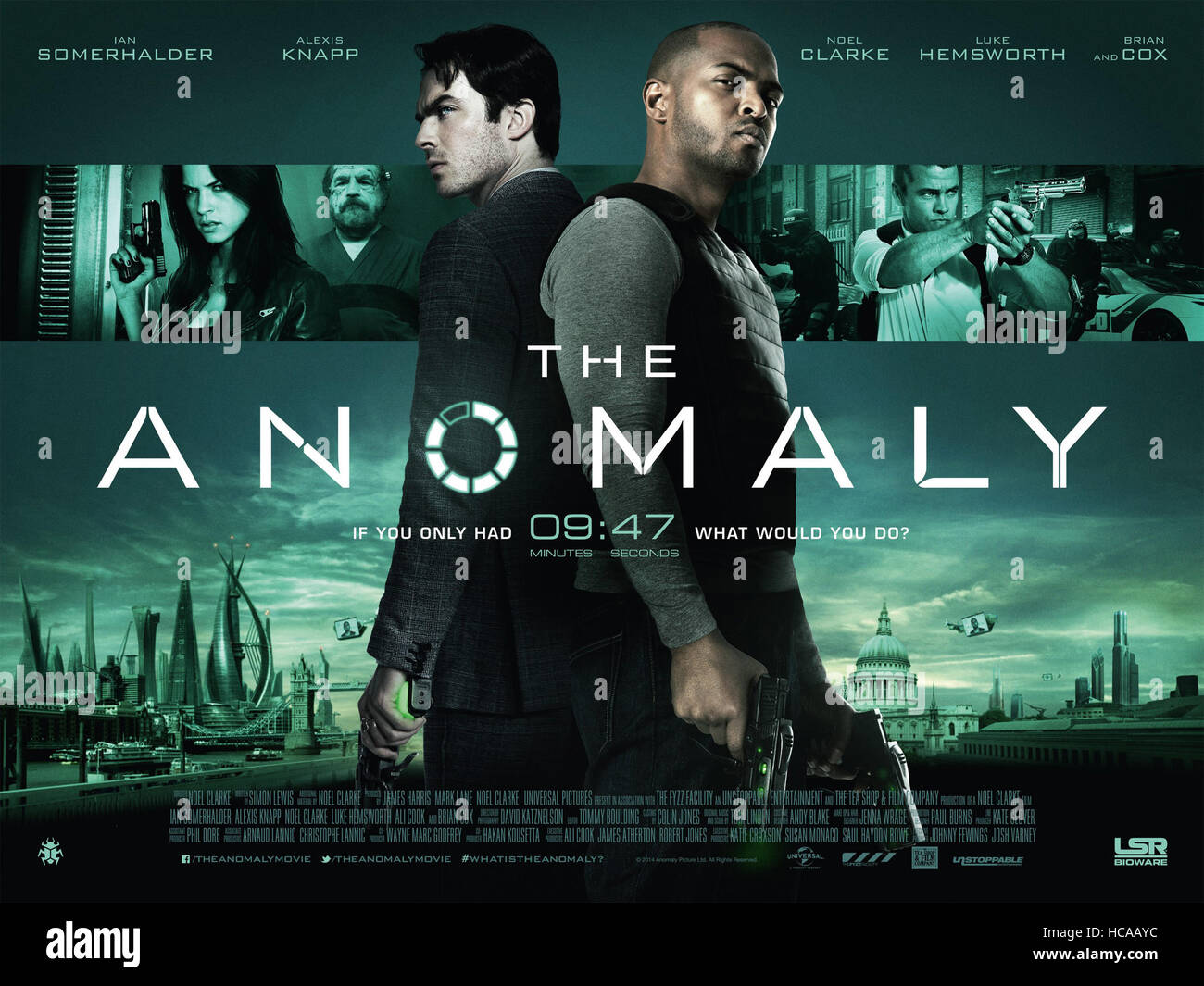 THE ANOMALY, British poster art, front, from left: Ian Somerhalder ...