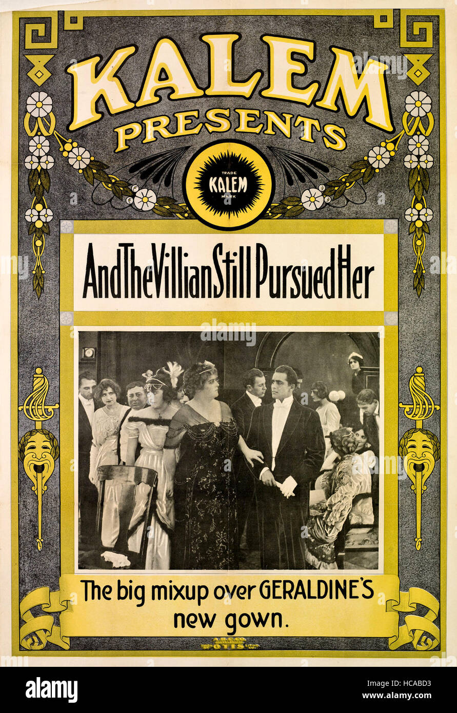 AND THE VILLAIN STILL PURSUED HER, front, from left, Ruth Roland ...