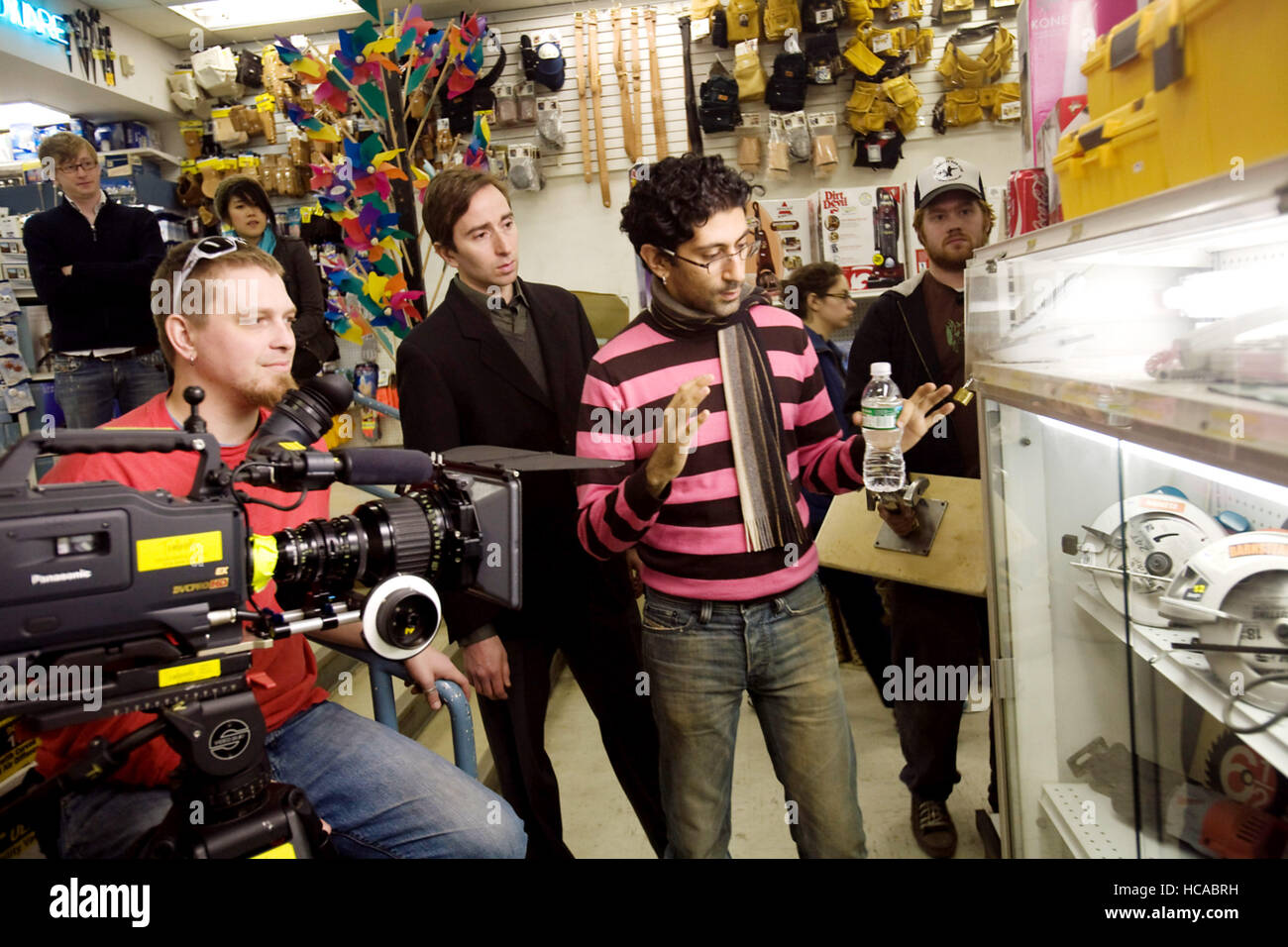 ARMLESS, foreground: Daniel London (second from left) director Habib ...