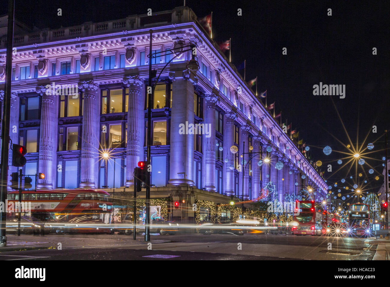 Light trails on the streets of London Stock Photo - Alamy