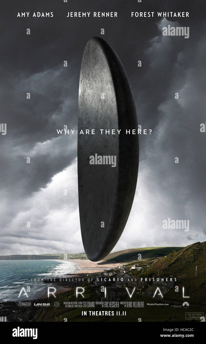 ARRIVAL, US advance poster, Devon, England, 2016. © Paramount Pictures ...