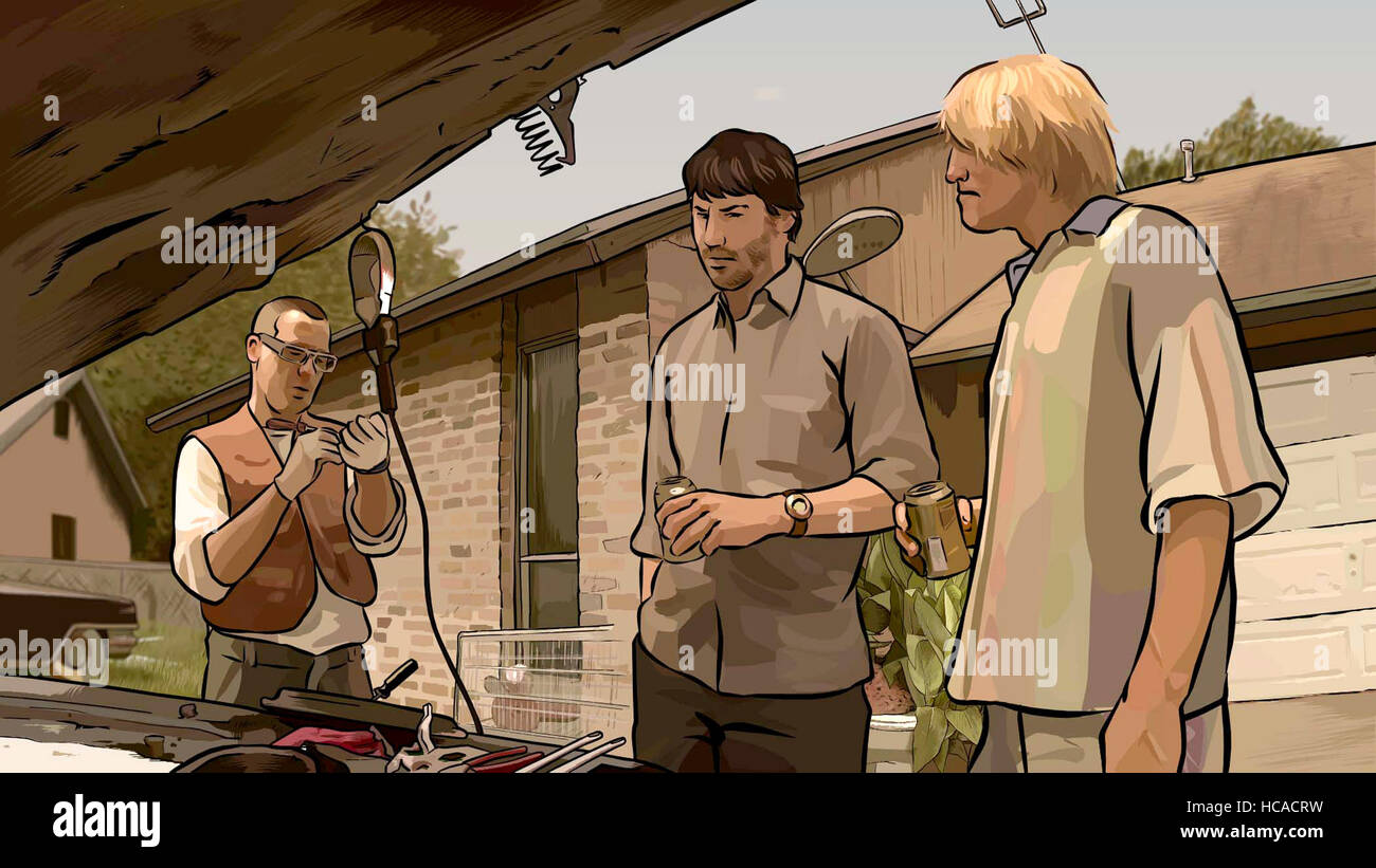 A SCANNER DARKLY, Robert Downey Jr., Keanu Reeves, Woody Harrelson ...